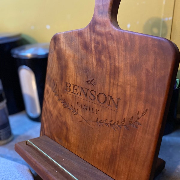 Personalized Cookbook Holder, Cookbook Stand, Easel - Etsy