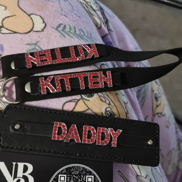 Custom Lock Collar and Owners Keychain-choker. Choose Your Words - Etsy