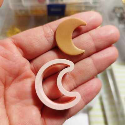 Moon Shape Polymer Clay Cutters Polymer Clay Tools 3d Printed Polymer ...