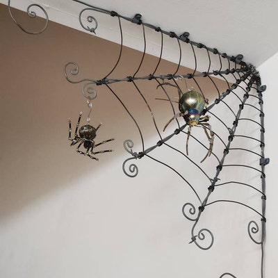 Barbed Wire Trellis Bristling With Spiky Spirals Made to Order - Etsy
