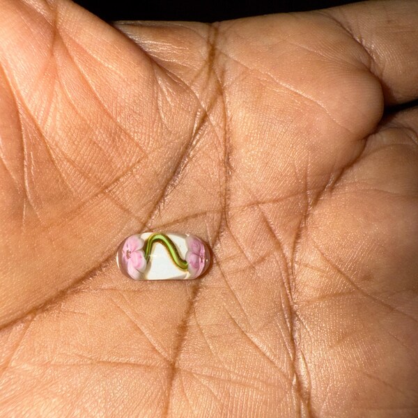 2 Charms for Pandora Beautiful Hibiscus Murano on 925 Sterling Silver ...