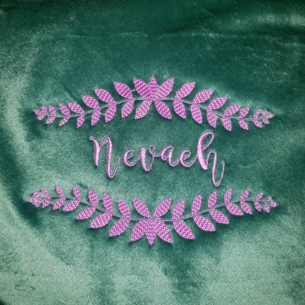Leaves & Branches Garland Embroidery Frame 9 Sizes 10 Formats PES DST ...