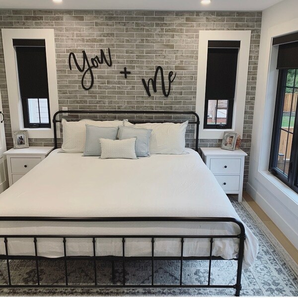 You + Me Above Bed Sign - Etsy