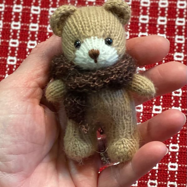 Key Ring Bear. KNITTING Pattern, Teddy Bear Toy Diy, Knitted Toy ...