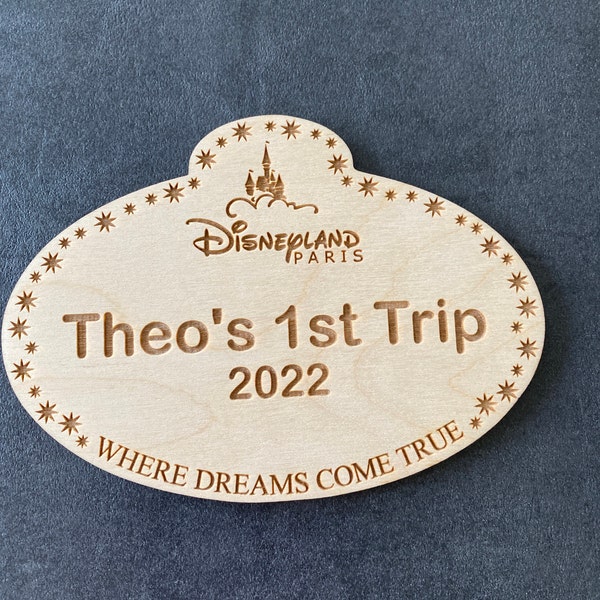 Wooden Plaque Inspired by Disney Cast Member Badges, Wooden Plaque ...