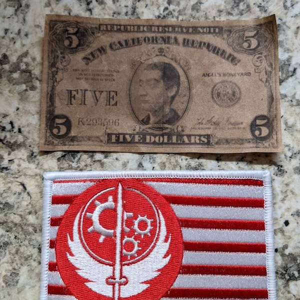 Brotherhood of Steel BOS FLAG Fallout Style Inspired Embroidered ...