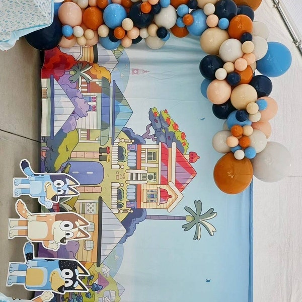 Bluey Balloon Arch, Bluey Party Decor for Girl, Bluey Balloon Garland ...