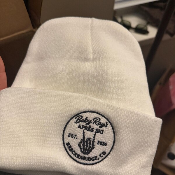 Custom Embroidered Logo Beanie: Personalized With Your Logo or Text - Etsy