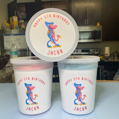 2oz Cotton Candy Tub Label Template, Cotton Candy Tub Wrapper Template ...