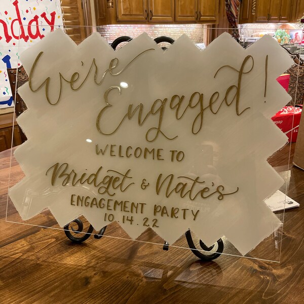 Baby Shower Hand Lettered Sign, Handmade Sign, Custom Hand Painted ...