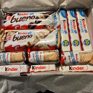 Kinder Selection Box Bueno Hippo Hazelnut Ferrero Chocolate - Etsy UK