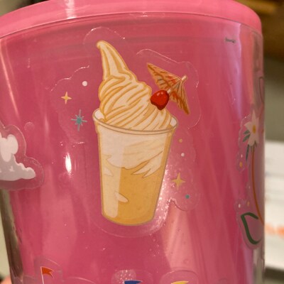 Dole Whip Transparent Sticker/ Pixie Dust Food Disney Snacks Mickey ...