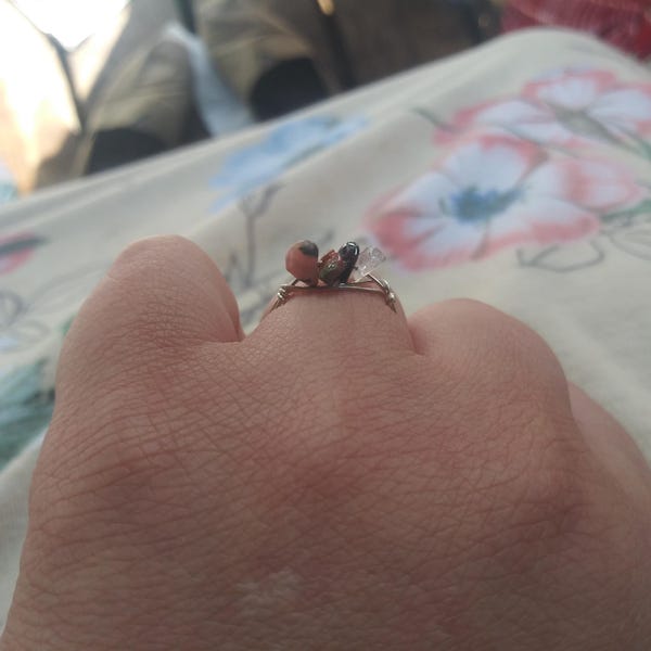 Custom Crystal Ring Handmade With Real Crystals -you Choose the ...