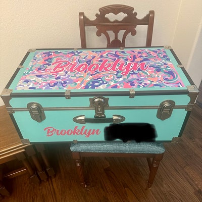 Custom Camp Trunk Monogram Decal. Summer Camp Gear. Footlocker. Camp ...