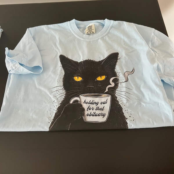 Vintage Cat Eating Ramen Comfort Colors® Shirt Black Kitten Eating ...