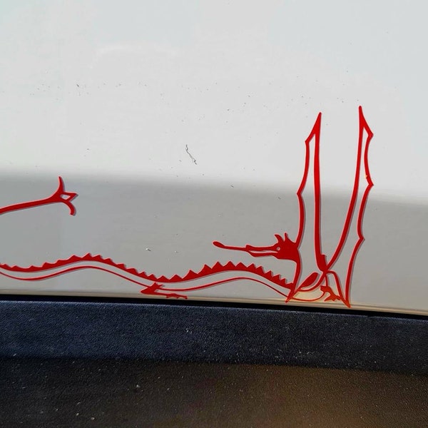 Dragon Smaug Lord of the Rings the Hobbit Vinyl Decal Sticker Lonely ...