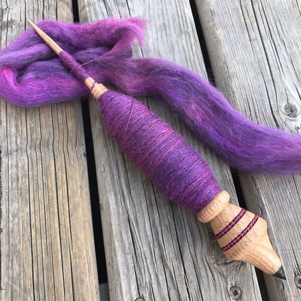 Viking Santa Drop Spindle EDS 0436 Leather Whorle - Etsy