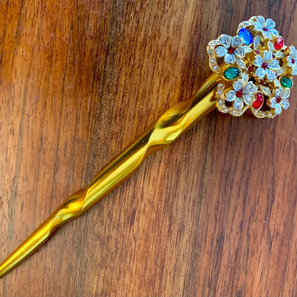 One 6 Inch Aluminum Conical Hair Stic Anodized Color Serpent Hair Stick ...
