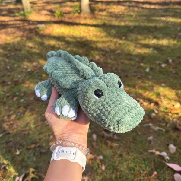 No Sew Alligator Crochet Pattern Crocodile Amigurumi Pattern DIY ...