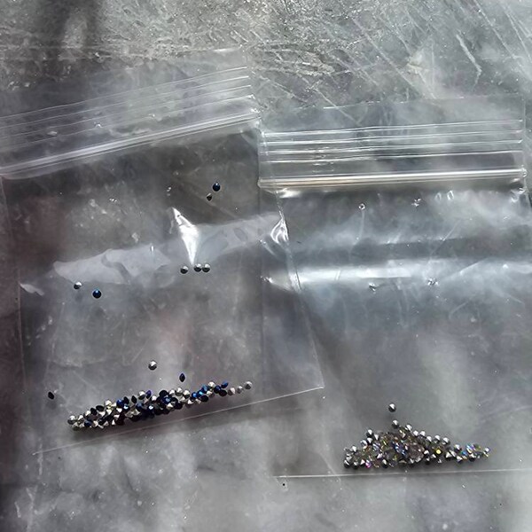 15x Clear Crystal Roses Montees SS20 4.5mm, Vintage Sew-on Crystal ...