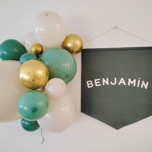 Custom Retro Name Banner Custom Pennant Personalized Name - Etsy