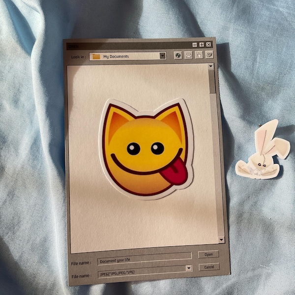 Y2K Animal Jam Cat Emojis Sticker Set - Waterproof - Etsy