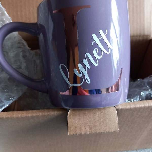 Personalised Initial Name Mug | Custom Coffee Mug - Etsy