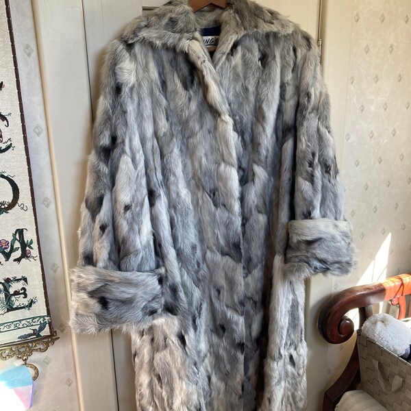 Vintage Black Skunk Fur Coat Art Deco - Etsy