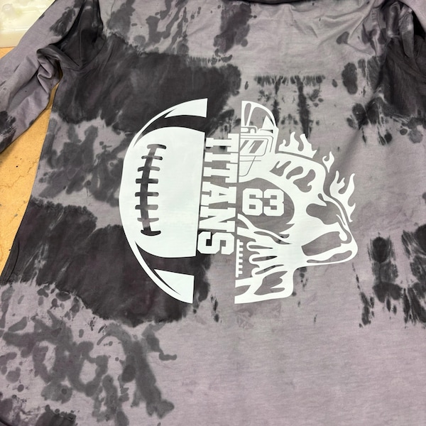 Custom Football DTF Transfer, Custom Text Ready to Press Sport Transfer ...