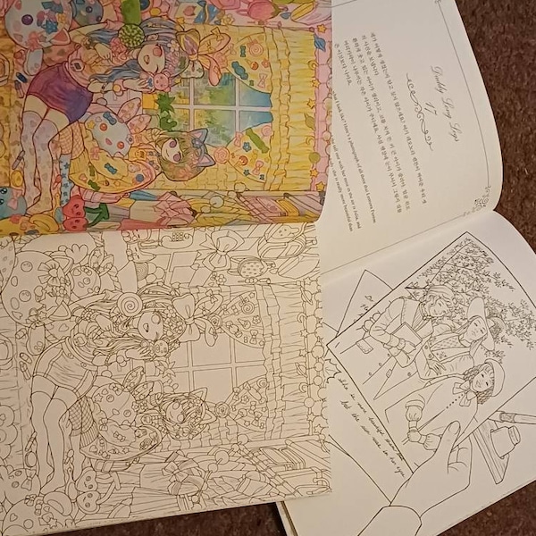 New : Daily Girls Colouring Book by Rowon Korean Colouring Book - Etsy
