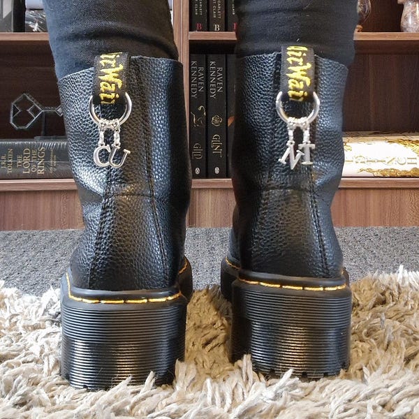 Evil Eye Sacred Heart Boot Charms - Etsy