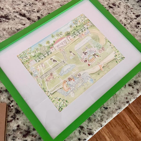 Watercolor Nursery Rhyme Mother Goose Art Print // Grand Millennial ...