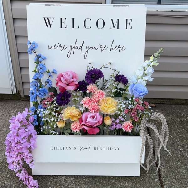 DIY Tutorial- Flower Box Welcome Sign - Picture and Text Instructions ...