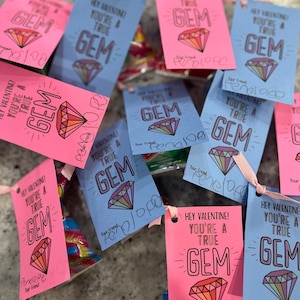 PRINTABLE Valentine Card, Gummy Worm Valentine Card, Printable ...