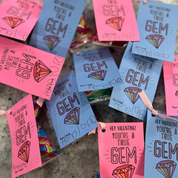 PRINTABLE Party Favor Tag, Ring Pop Party Favor Thank You Card, Easy ...