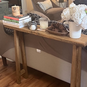 Wood Breakfast Bar Bar Height Table Drink Table Rustic Bar Top Table ...