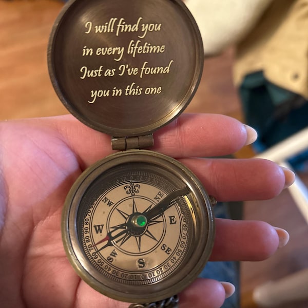 Baptism Compass, First Holy Communion Compass, Engraved Compass for ...