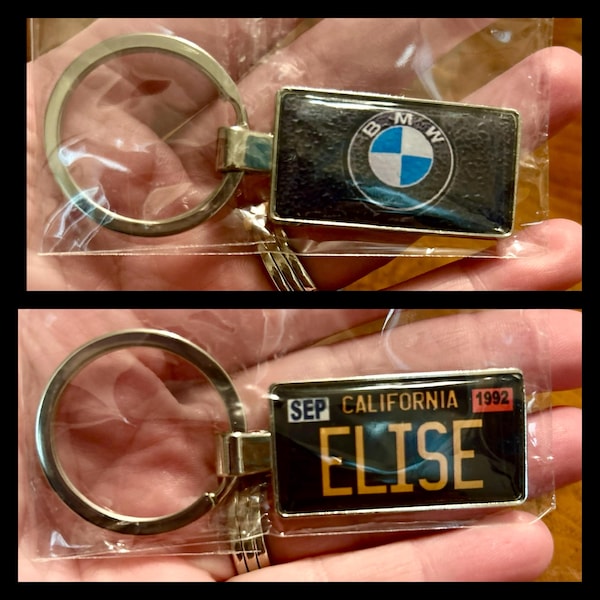 Custom South Carolina License Plate Keyring, Personalosed Car Keychain ...