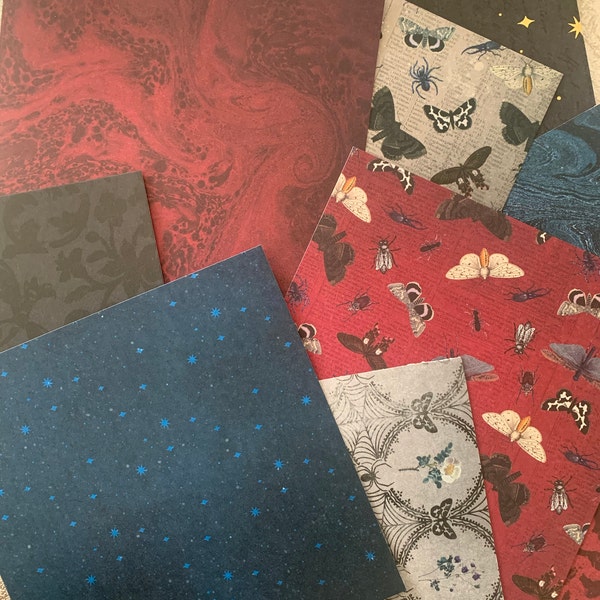 13 Sheets of 6X6 Christmas Winter CARDSTOCK, Scrapbooking, Card Tag ...