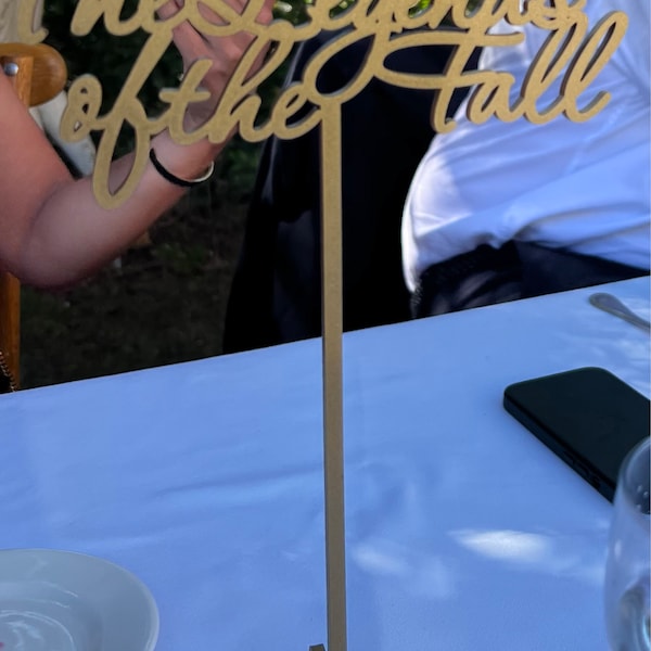 Wedding Table Names Personalised Signs Table Numbers Decorations Laser ...