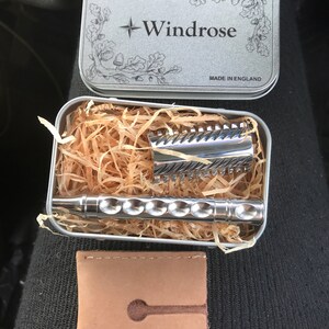 7-day Straight Razor Black Faux Leather Zip up Case by | Etsy