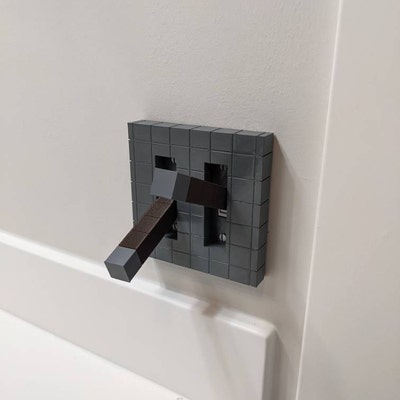 Minecraft-inspired Double Lever Light Switch Plate - Etsy
