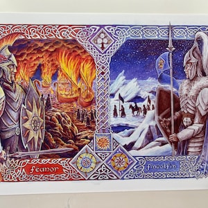 Tuor Coming to Gondolin Art Print, Fantasy Illustration, J. R. R ...