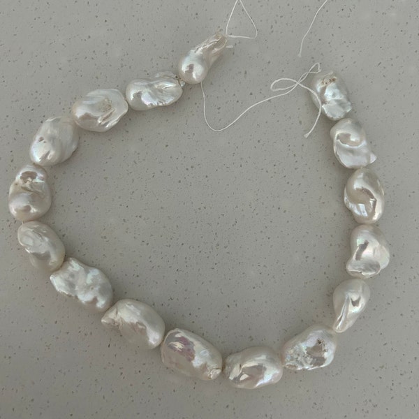 16-18x22-25mm Natural Freshwater Pearls,high Quality Baroque Pearl ...