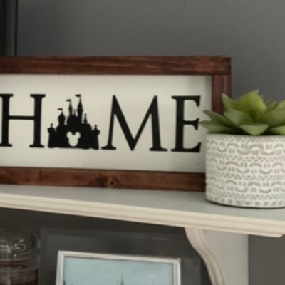 Disney Mickey Home 5x10 Wood Signs - Etsy