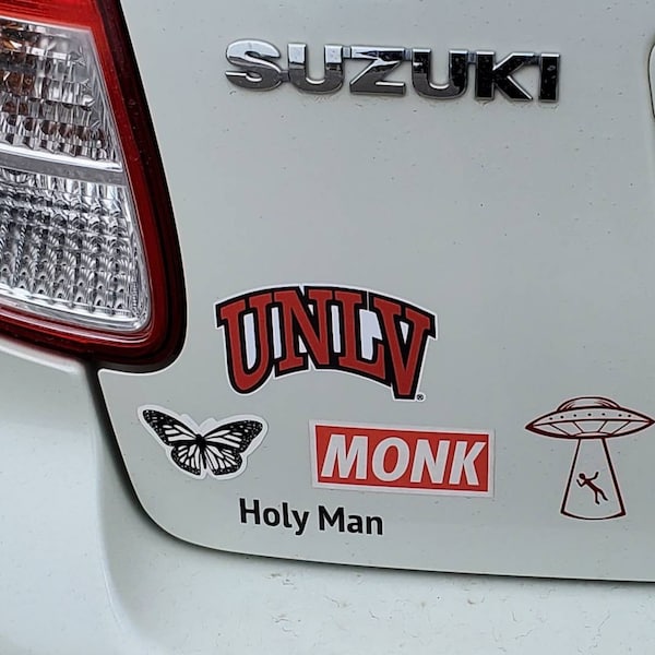 University of Nevada Las Vegas UNLV Rebels Vinyl Mascot Decal Sticker ...