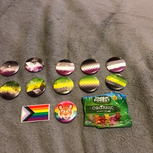 Gem Pride Buttons Choose Any LGBTQ Flag - Etsy