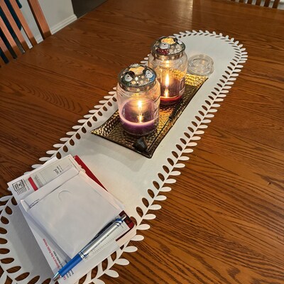 Unique Table Runner/ Felt Runner/ Table Decoration/ Housewarming Gifts ...