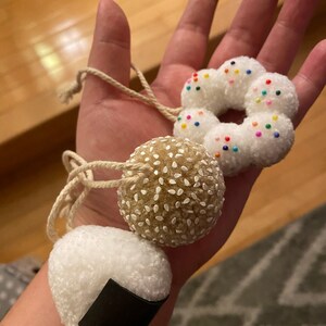 Sprinkle Mochi Donut Pom Pom Christmas Ornament - Etsy