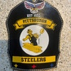 CUSTOM LEATHER Shield Front Patch Plaque Custom Made Leather Fireman ...